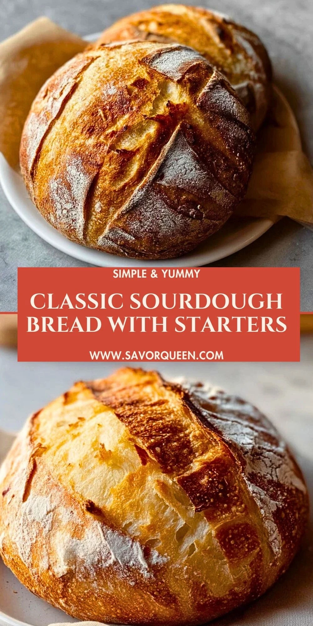 Classic Sourdough Bread With Starters