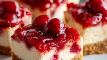 Cherry Cheesecake Bars