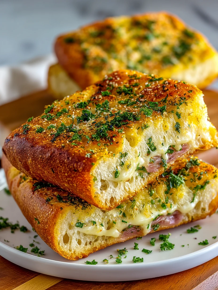 Bold & Buttery Cuban Garlic Bread Sandwiches