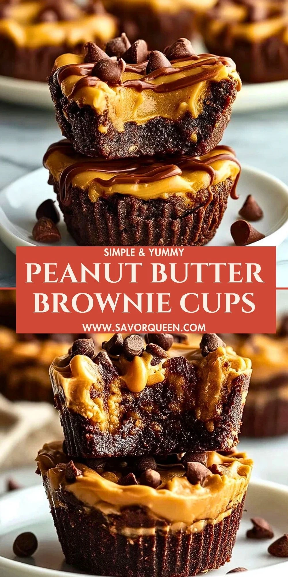 Peanut Butter Brownie Cups