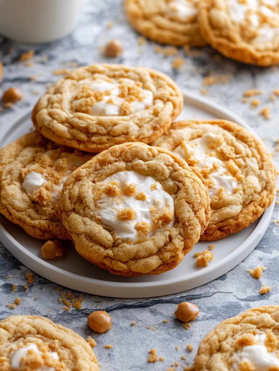 Soft and Chewy Fluffernutter Cookies