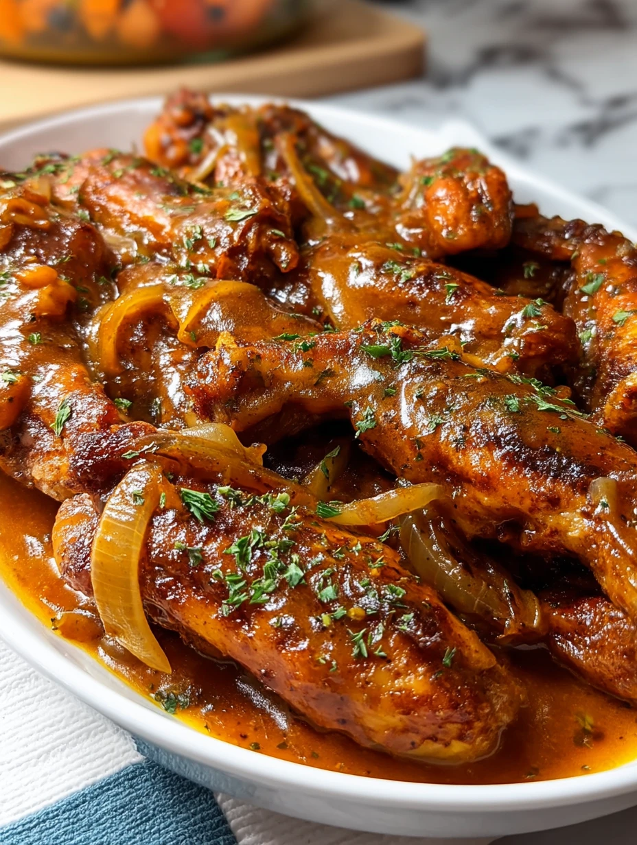 Smothered Turkey Wings with Gravy