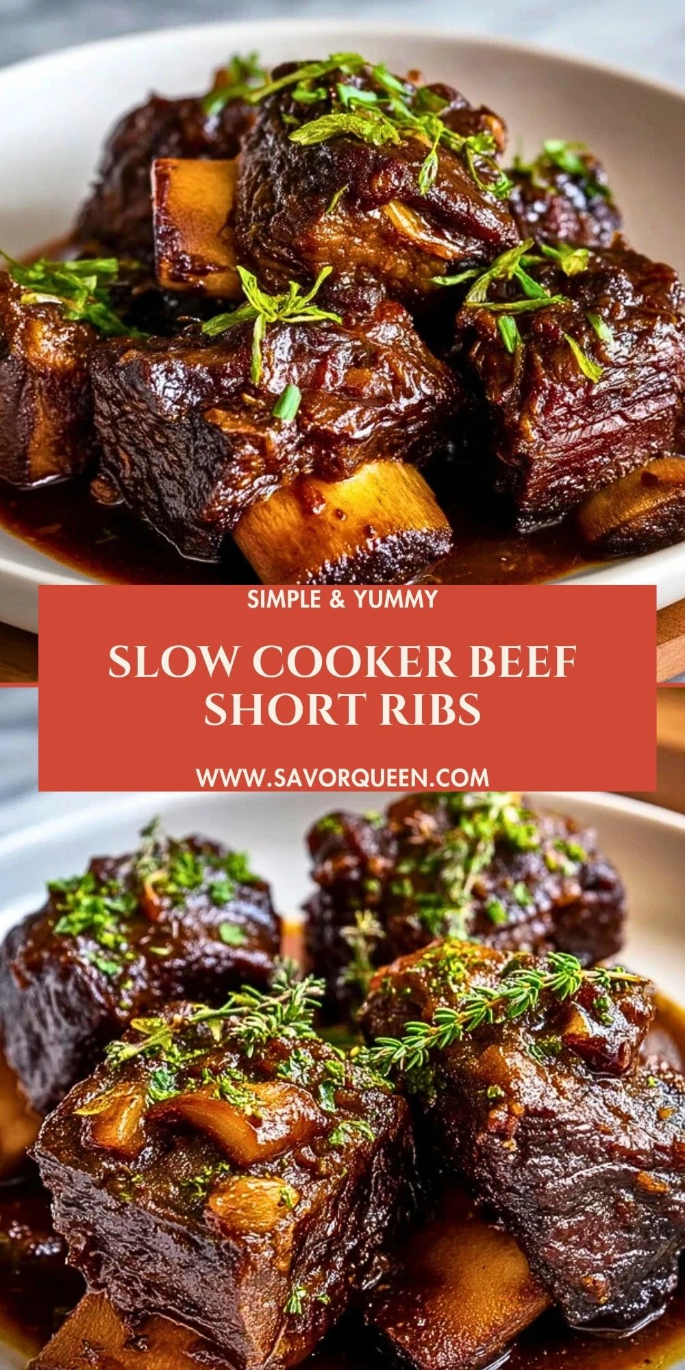 Slow Cooker Beef Short Ribs